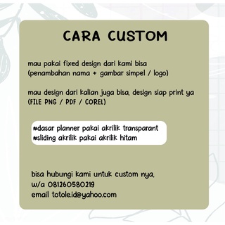 Jual kalender abadi CUSTOM / eternal calender / kalender akrilik ...