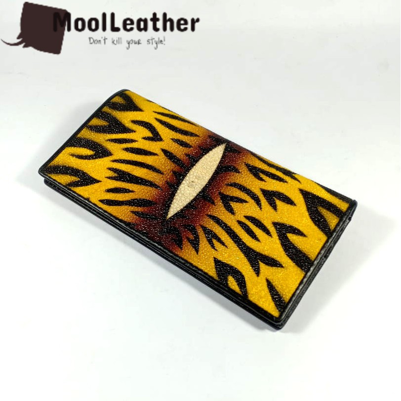 Jual Mool Leather - Dompet pria panjang asli kulit ikan pari motif ...