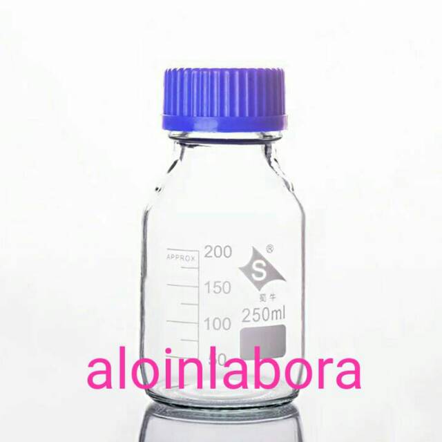 Jual Botol Reagen 250 ml Bening RRC / Botol Lab / botol Sampel 250 ml ...