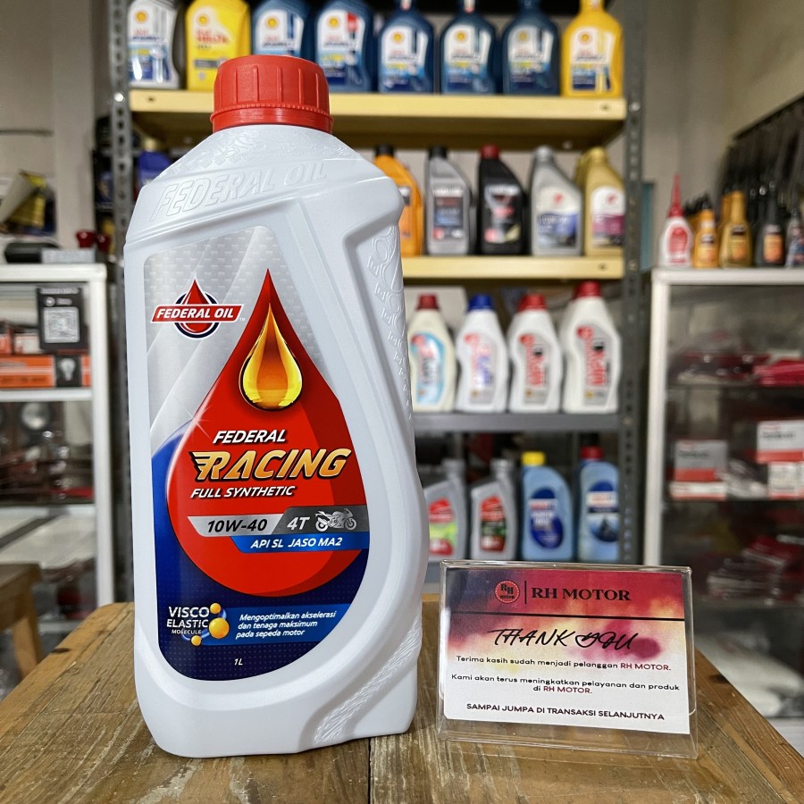Jual Oli Mesin Motor Federal Racing (SAE 10W-40/API SL) (1L) | Shopee ...