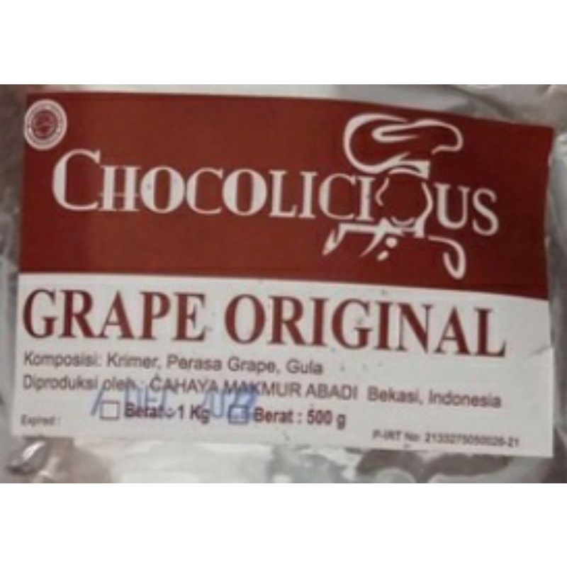 Jual Bubuk Minuman Boba Drink merek Chocolicious 500gr | Shopee Indonesia