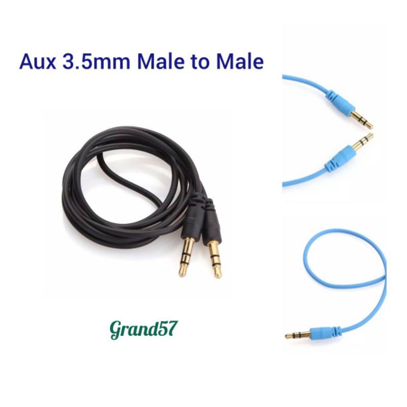 Jual Kabel audio aux 3.5mm male to male jack stereo extension speaker 3 pole | Shopee Indonesia