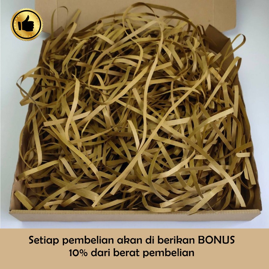 Jual Kertas Serut Coklat Hampers Buket Cacah Packing Potongan Murah ...