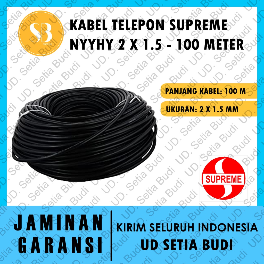 Jual Kabel Telepon Supreme NYYHY 2 x 1,5 100 meter | Shopee Indonesia