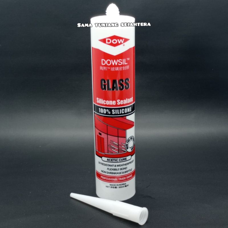 Jual DOWSIL DOW CORNING ASAM SILICONE SEALANT / LEM KACA DOWSIL GLASS SEALANT | Shopee Indonesia