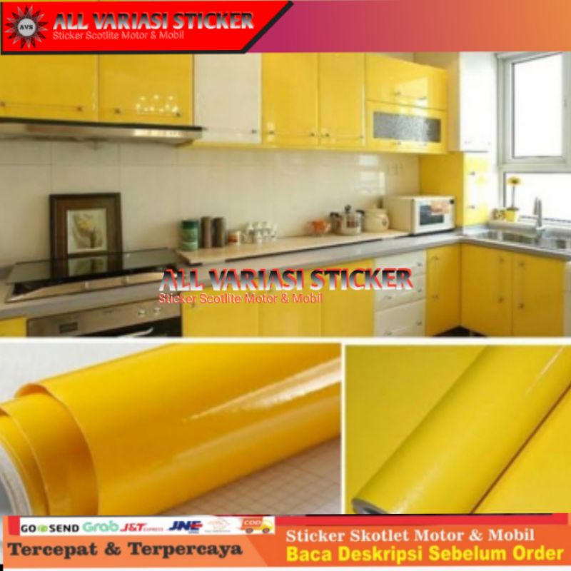 Jual Stiker Wallpaper Dinding Polos Untuk Furniture Lemari Meja Dapur ...