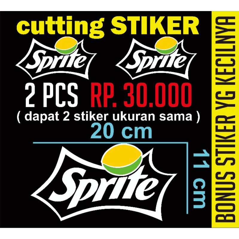Jual cutting stiker logo sprite | Shopee Indonesia