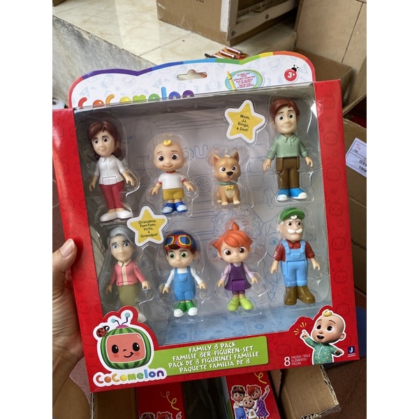 Jual Cocomelon 8 Figure Pack Family | Shopee Indonesia