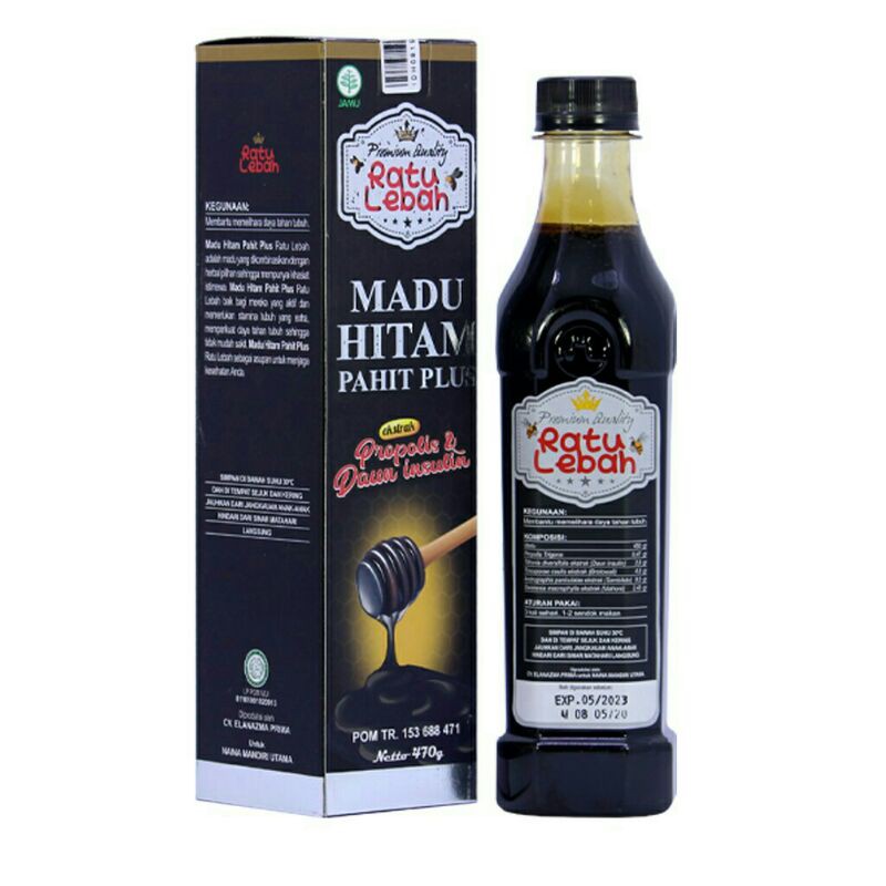 Jual Madu hitam pahit premium plus + propolis + daun insulin | Shopee ...