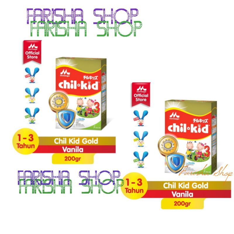 Jual Morinaga Chil Kid Gold 1-3 Tahun Madu/Vanila +DHA 200 Gram (Exp ...