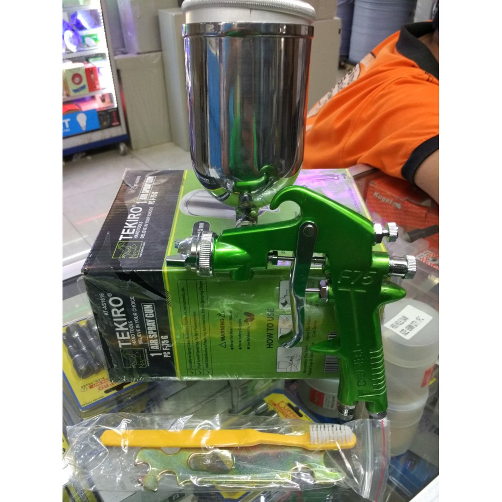 Jual SPRAY GUN TEKIRO F75G - SPRAY GUN TEKIRO TABUNG ATAS - SPED CAT ...