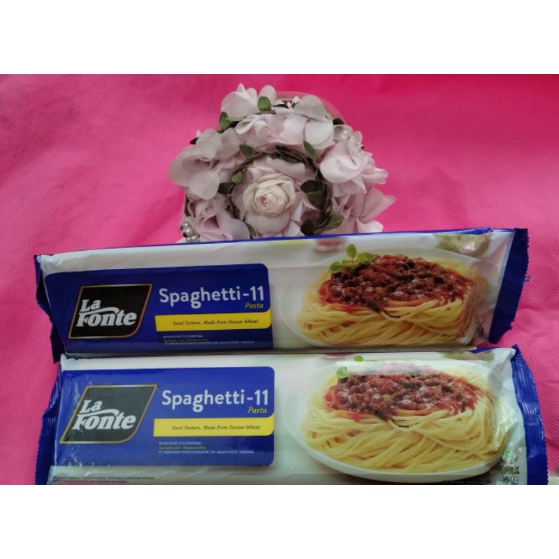 Jual La Fonte Spaghetti 450 gr no 11 expired agst 2023 (free dus ...