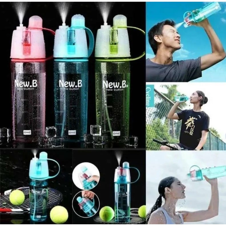 Jual Botol Minum New B Sport Spray Water Bottle Botol Minum Semprot ...