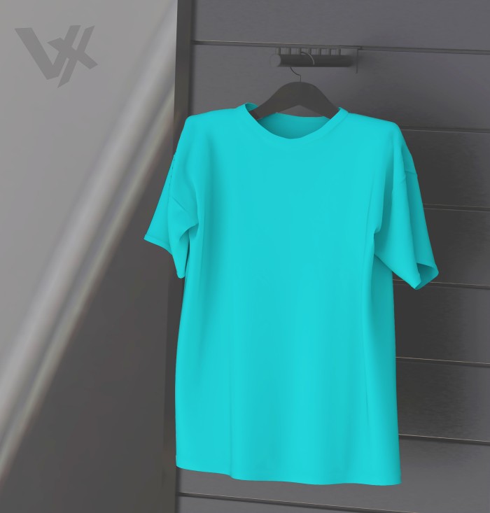 Jual Kaos Polos Warna Biru Turkis Muda Bahan Premium Cotton Combed ...