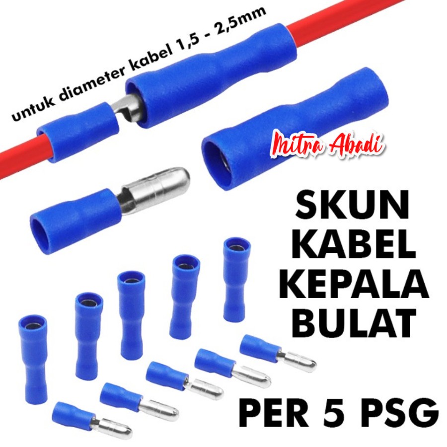 Jual Skun Kabel Kepala Bulat ( PER 5 PASANG ) | Shopee Indonesia
