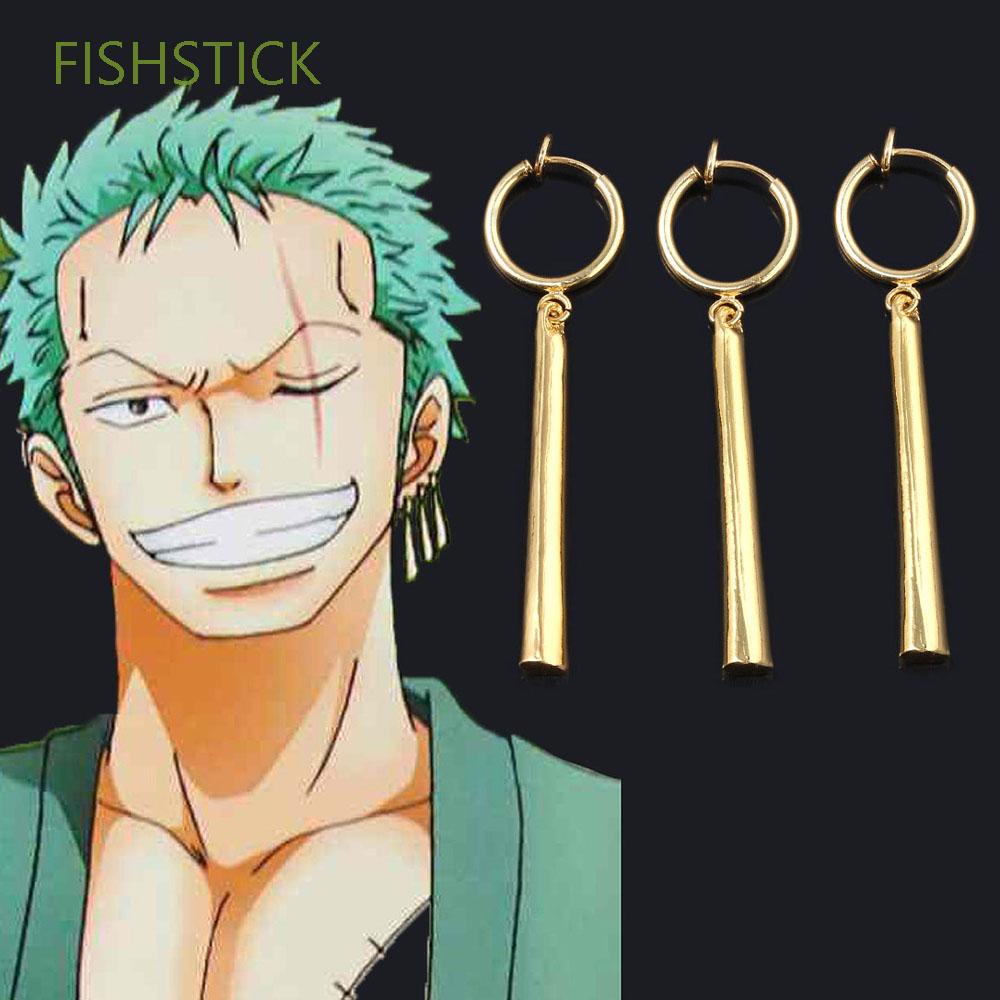 Jual Anting Zoro Roronoa 3 Pcs/Set Set Anting Klip Desain Kartun Anime ...