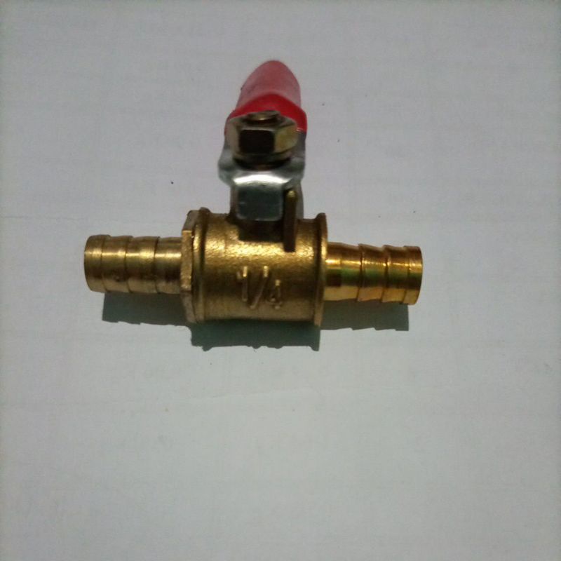 Jual kran bensin motor kran bensin universal / model sambung slang 1/4 kran bensin / kompresor ...