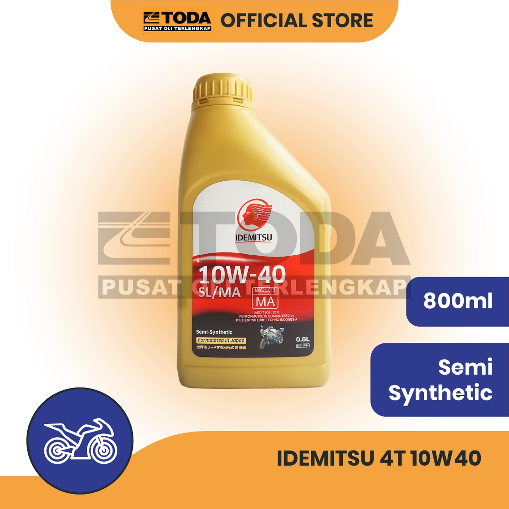 Jual Oli Motor IDEMITSU 4T 10W40 Original - Oli Mesin Motor | Shopee ...