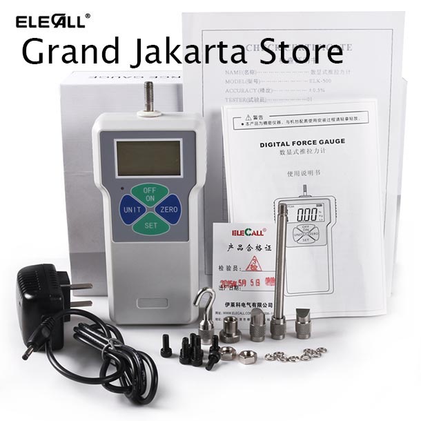Jual Force Gauge ELECALL 50kg 0.01 kg Digital Dynamometer Push Pull ...