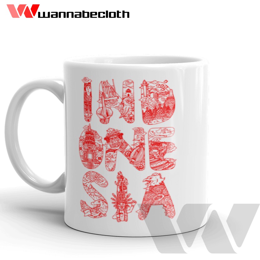 Jual Gelas Indonesia Mug Indonesia Oleh-Oleh Souvenir Mug Wisata ...
