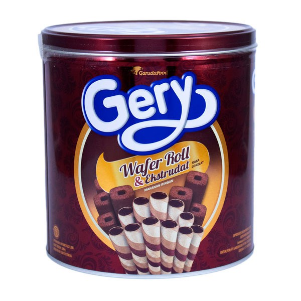Jual Gery wafer roll cokelat 350g kemasan kaleng | Shopee Indonesia