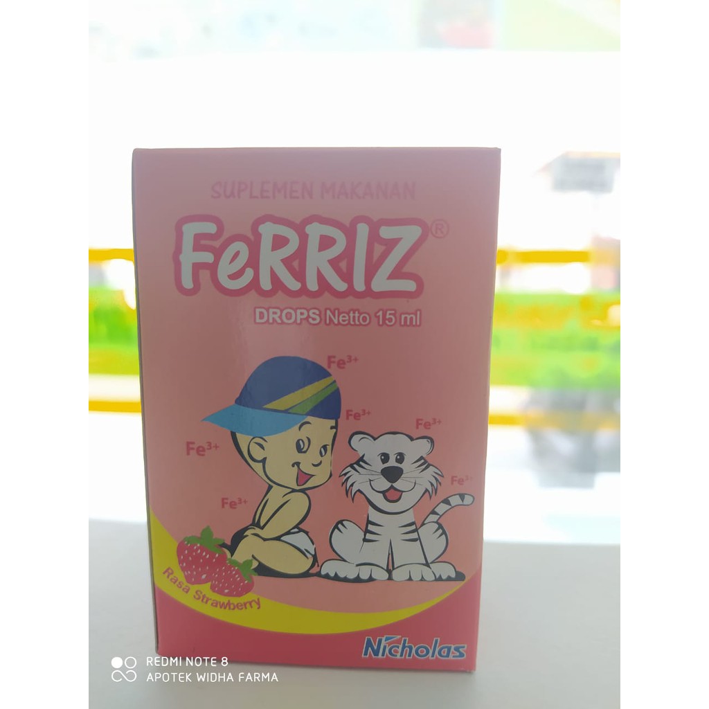Jual Ferriz drops Suplemen Makanan Zat Besi untuk Bayi dan Anak 15 ml ...