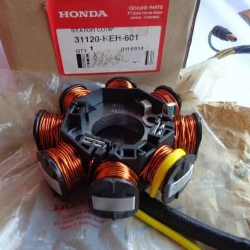 Jual 31120KEH601 spull spul stator comp mega pro primus spol mp primus. original ahm | Shopee ...