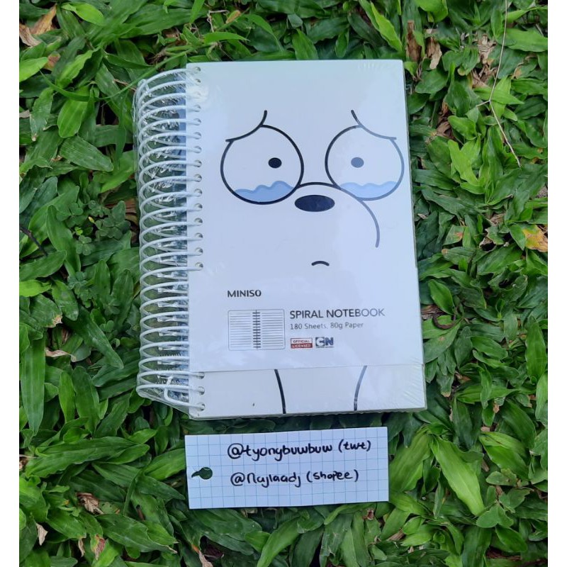 Jual Miniso We Bare Bears Spiral Notebook | Shopee Indonesia