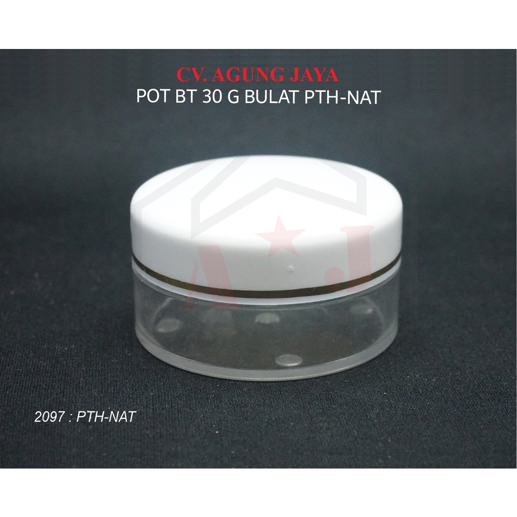 Jual Pot Bedak Tabur 30 g List Silver / Pot Kosmetik/ Pot Bt Bulat 30 ...