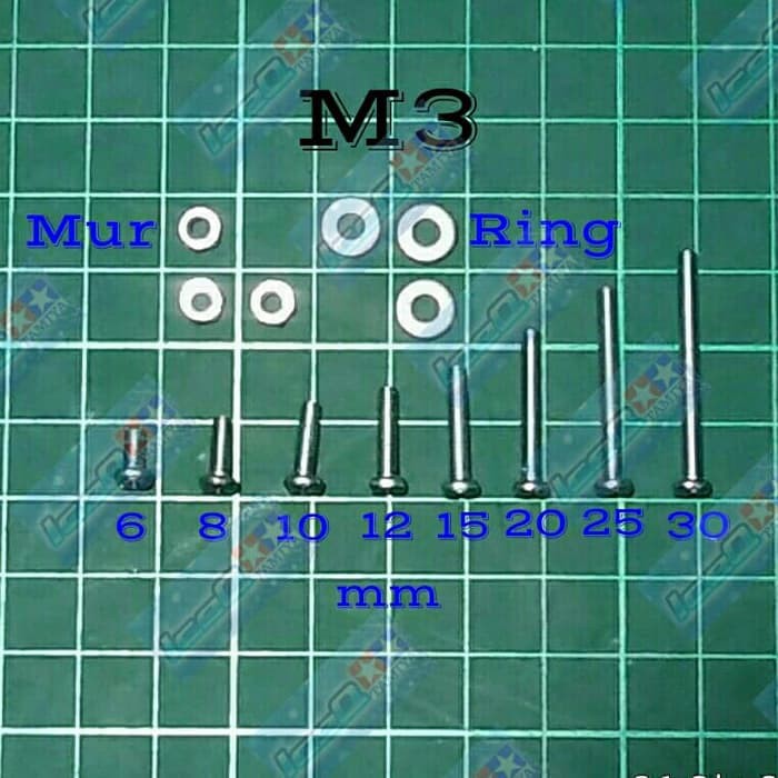 Jual Mur & Ring M3 (1pcs) | Shopee Indonesia