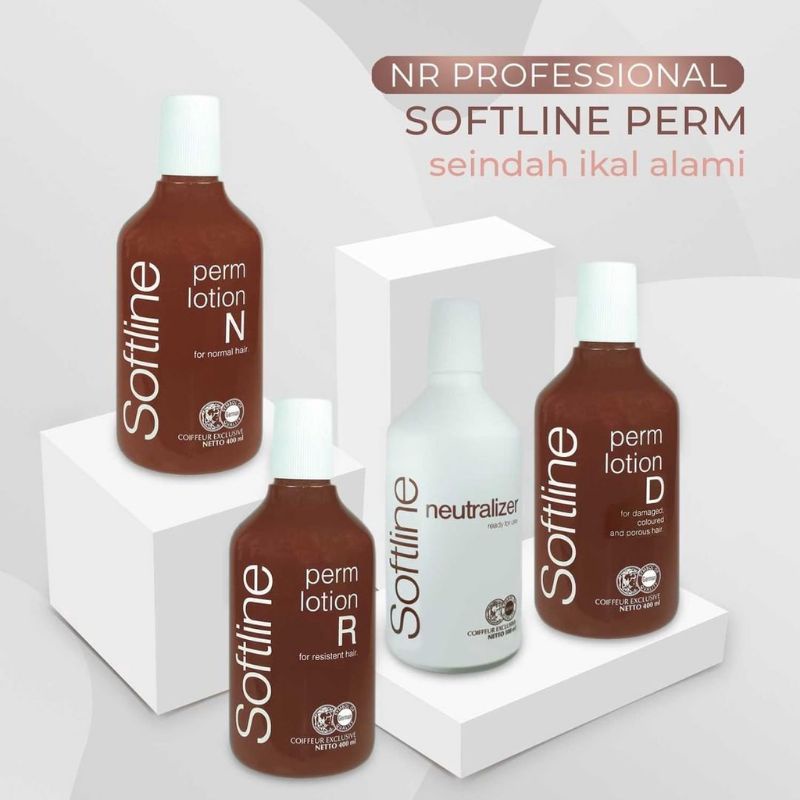 Jual NR SOFTLINE PERM LOTION 400ML N/D/R NEUTRALIZER 500ML | Shopee ...