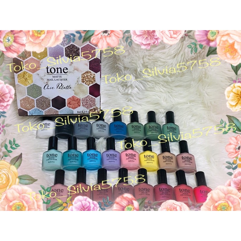 Jual kutex TONE MATTE CHIC PALLETTE 8ml no 85- 96 | Shopee Indonesia
