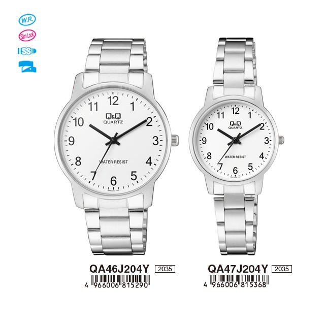 Jual Q&Q QnQ QQ Original Jam Tangan Couple Analog - QA46 QA47 Water ...