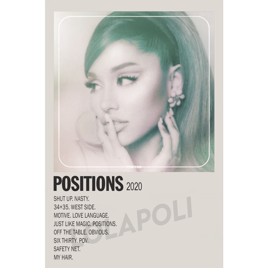 Jual Poster Cover Album Positions - Ariana Grande | Shopee Indonesia