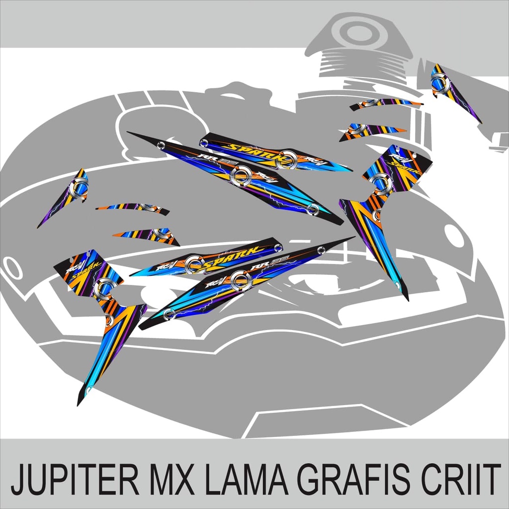Jual STIKER STRIPING VARIASI JUPITER MX LAMA GRAFIS CRIIT | Shopee ...