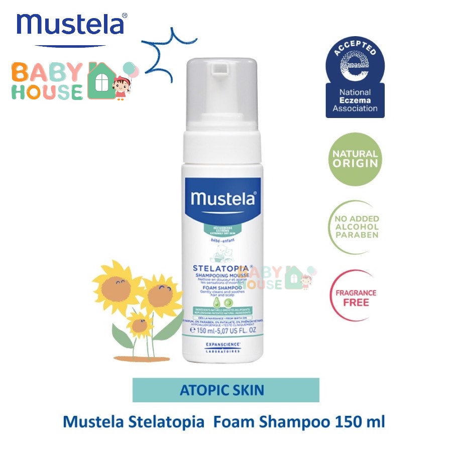Jual Mustela Stelatopia Foam Shampoo 150ml Mustela Foam Shampoo For ...