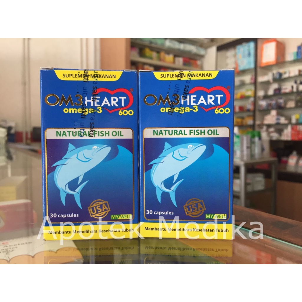 Jual Om3heart Omega 3 (Kapsul minyak ikan) | Shopee Indonesia