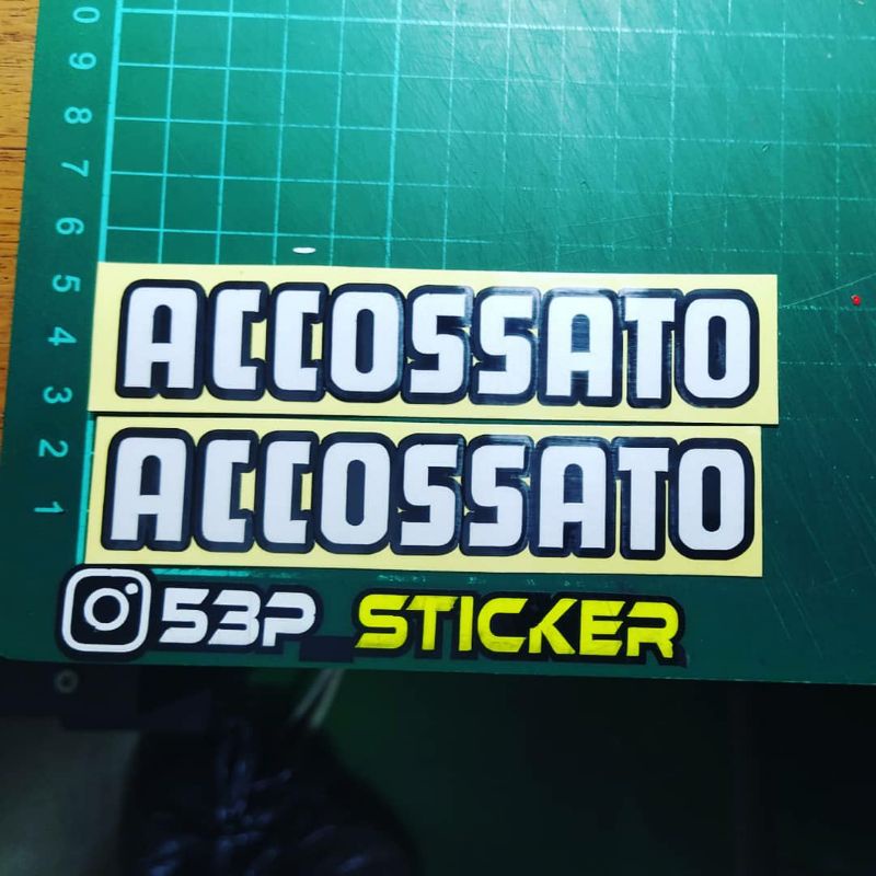 Jual Sticker Cutting Accossato isi 2 pcs | Shopee Indonesia