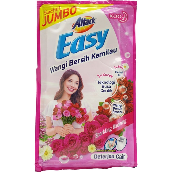 Jual Attack Deterjen Easy Cair Romantic Flower Sachet 42 ml | Shopee ...