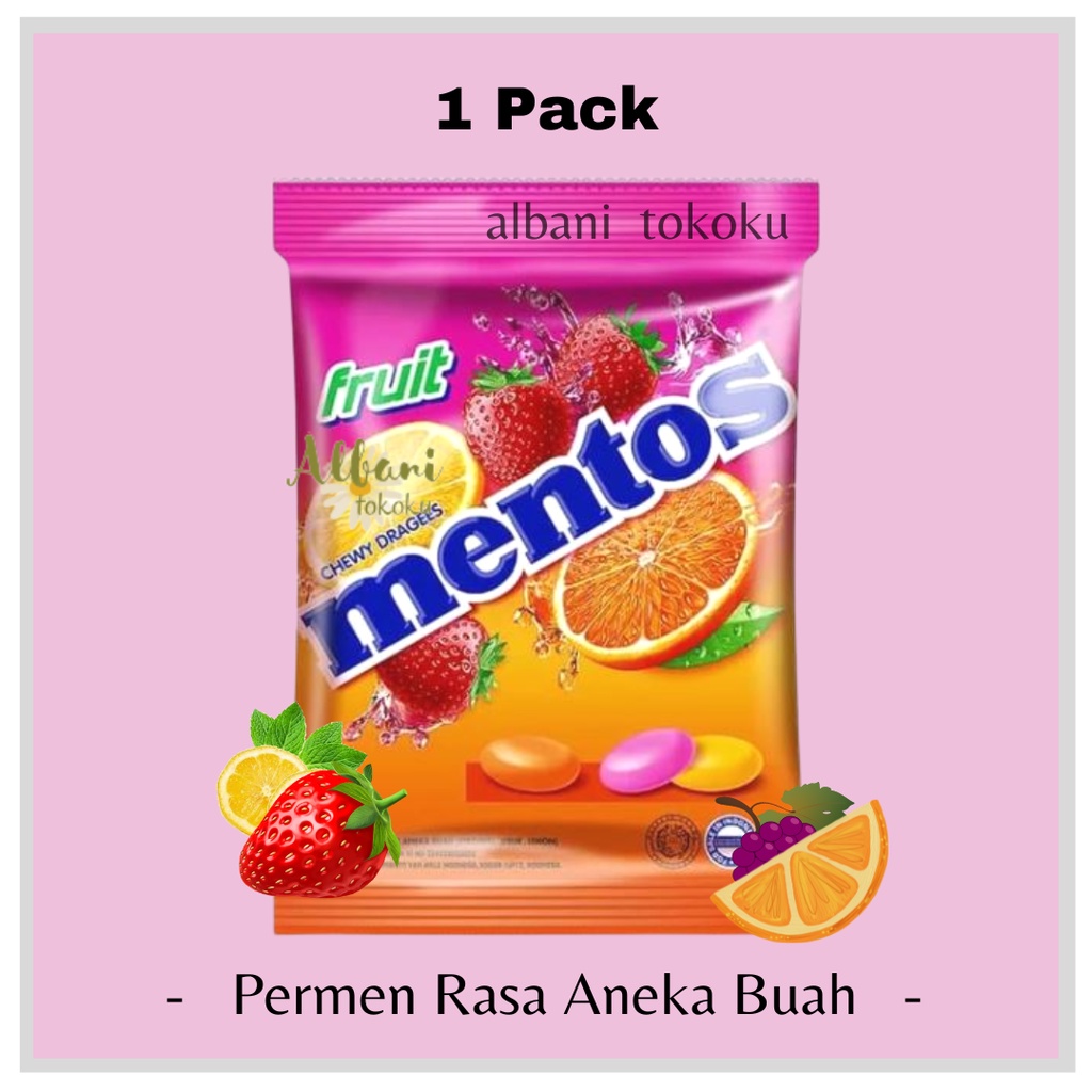 Jual Permen Mentos Fruit Kemasan 135 gr - Permen Mentos Aneka Rasa Buah ...