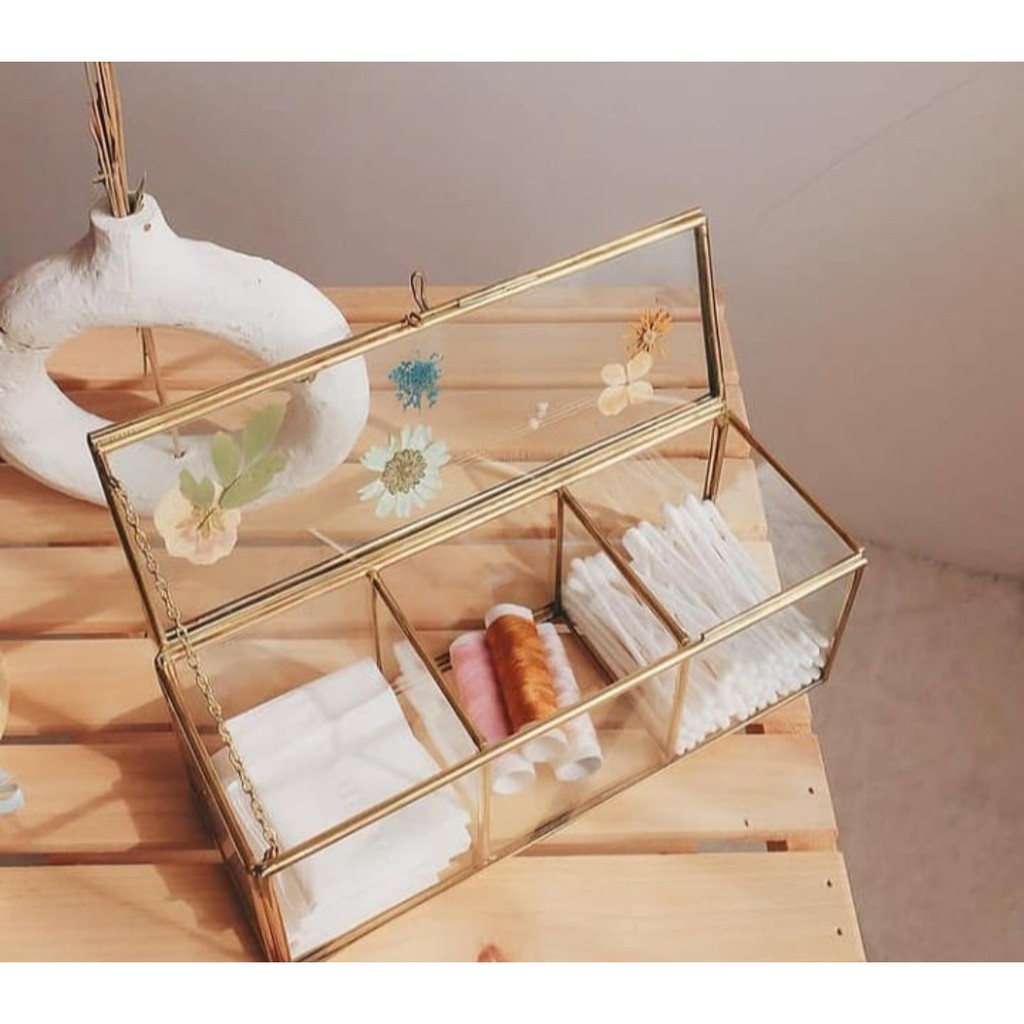 Jual STORAGE BOX BOX SEKAT 3 NORDIC STYLE / TEMPAT MAKE UP / TEMPAT ...