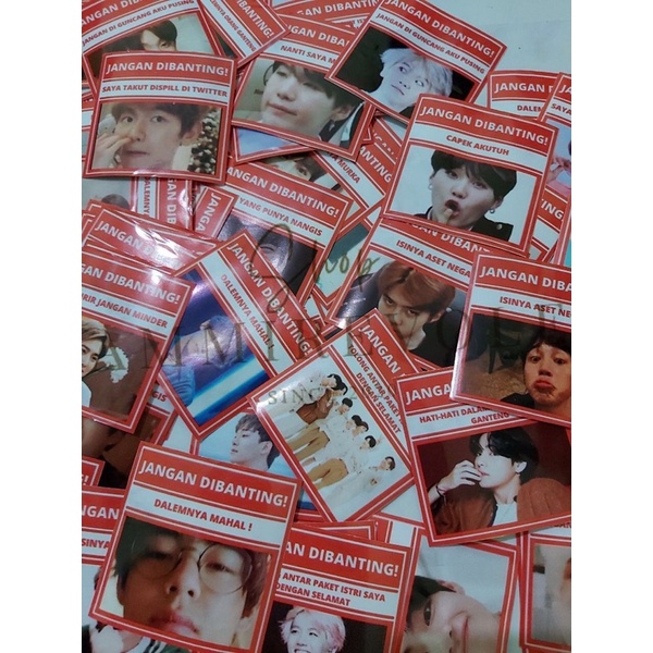 Jual Sticker Fragile KPOP EXO BTS Ready Stock | Shopee Indonesia