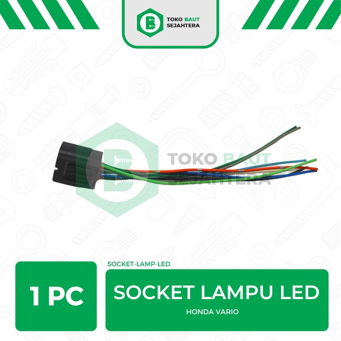 Jual SOKET-SOCKET LAMPU LED HONDA VARIO (8 KABEL, 8 PIN) | Shopee Indonesia