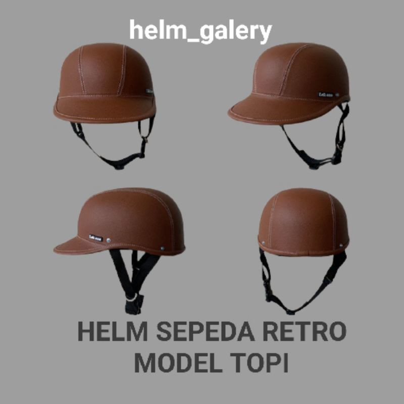 Jual Helm Sepeda Retro kulit dewasa pria wanita [[ BISA COD ]] | Shopee ...