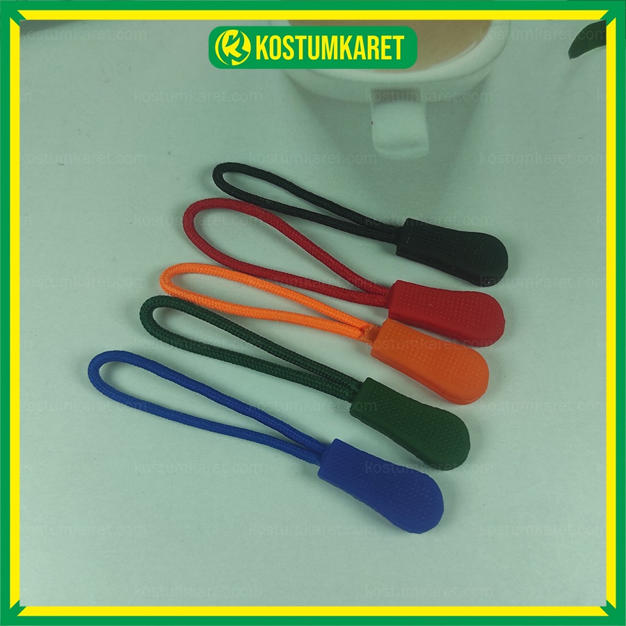 Jual [ ISI 100 PCS ] Zipper Puller Rubber 2 Sisi | Tarikan Resleting ...