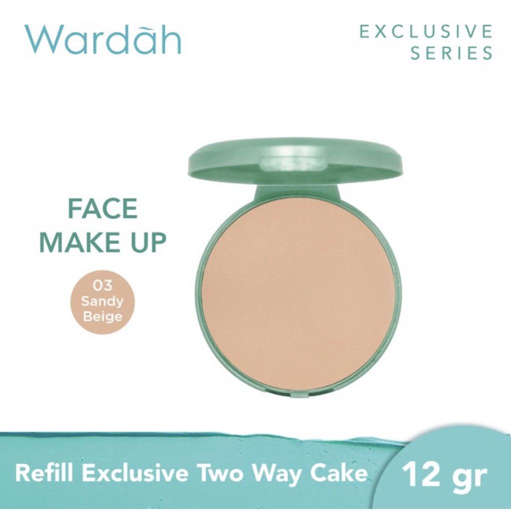 Jual Wardah refill Exclusive Two Way Cake 12 g | Shopee Indonesia