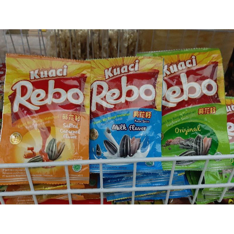 Jual Kuaci Rebo Original Milk Flavor Salted Caramel Flavor Dan Green