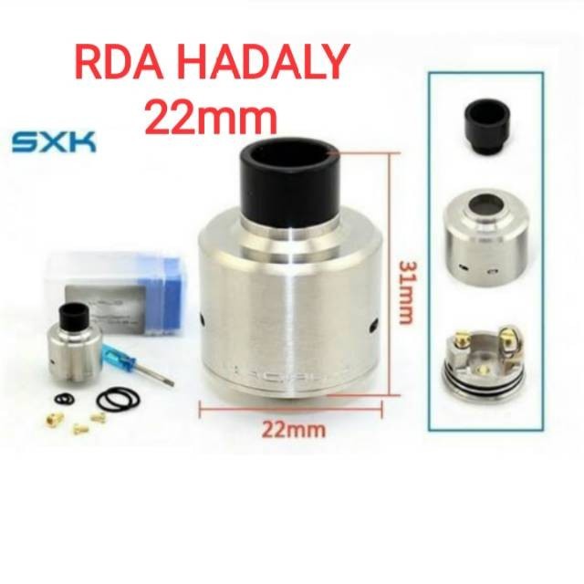 Jual RDA HADALY RDA BY SXK 22MM SINGLE COIL | Shopee Indonesia