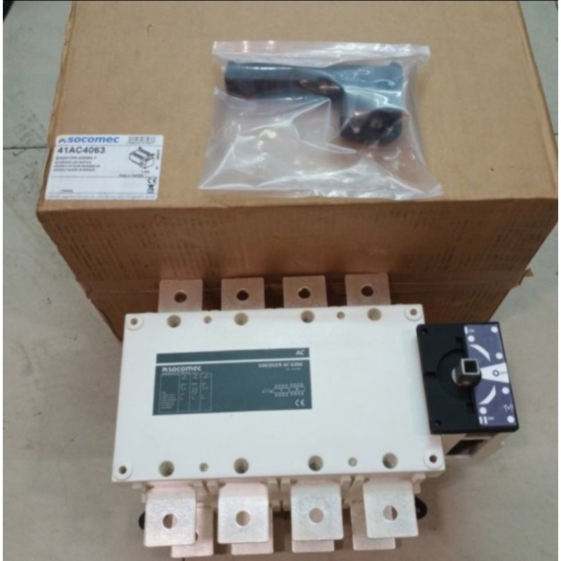 Jual CHANGE OVER SWITCH SOCOMEC / COS SOCOMEC 630A 4POLE TYPE SIRCOVER ORIGINAL | Shopee Indonesia