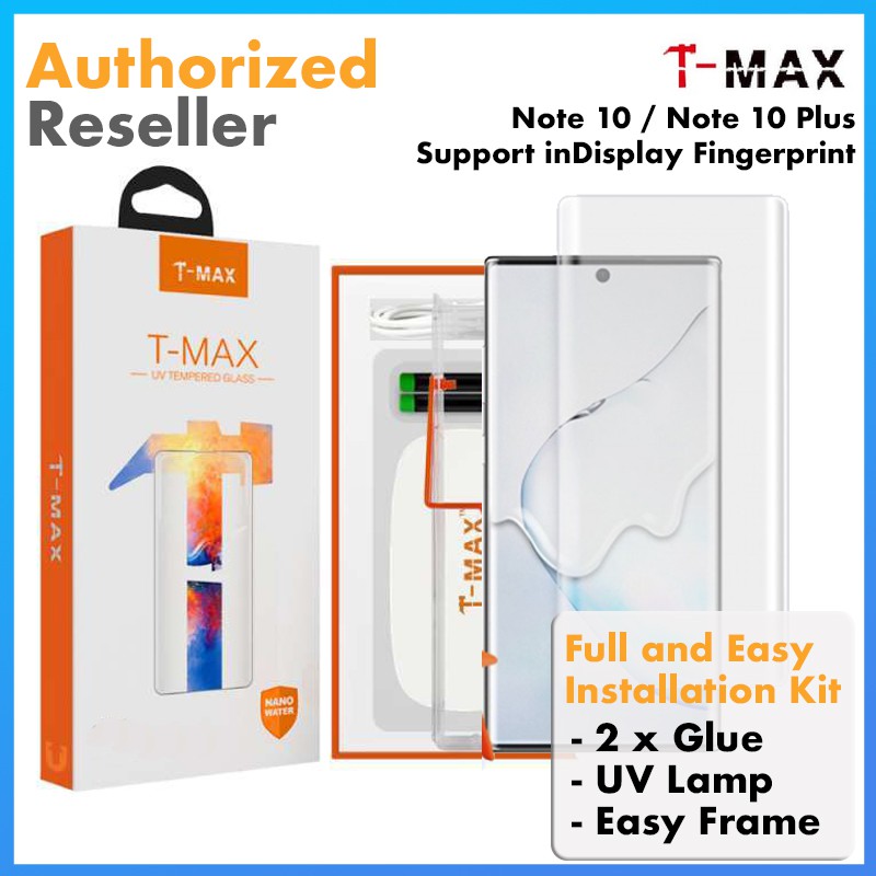 Jual Tempered Glass Samsung Note 10 Plus Note 10 T-MAX Tmax Full TG ...